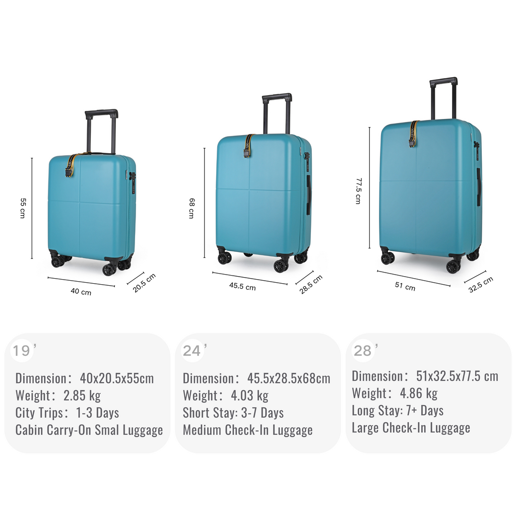 Best Lightweight Suitcases UK - 3 Pcs Set - JLY Luggage