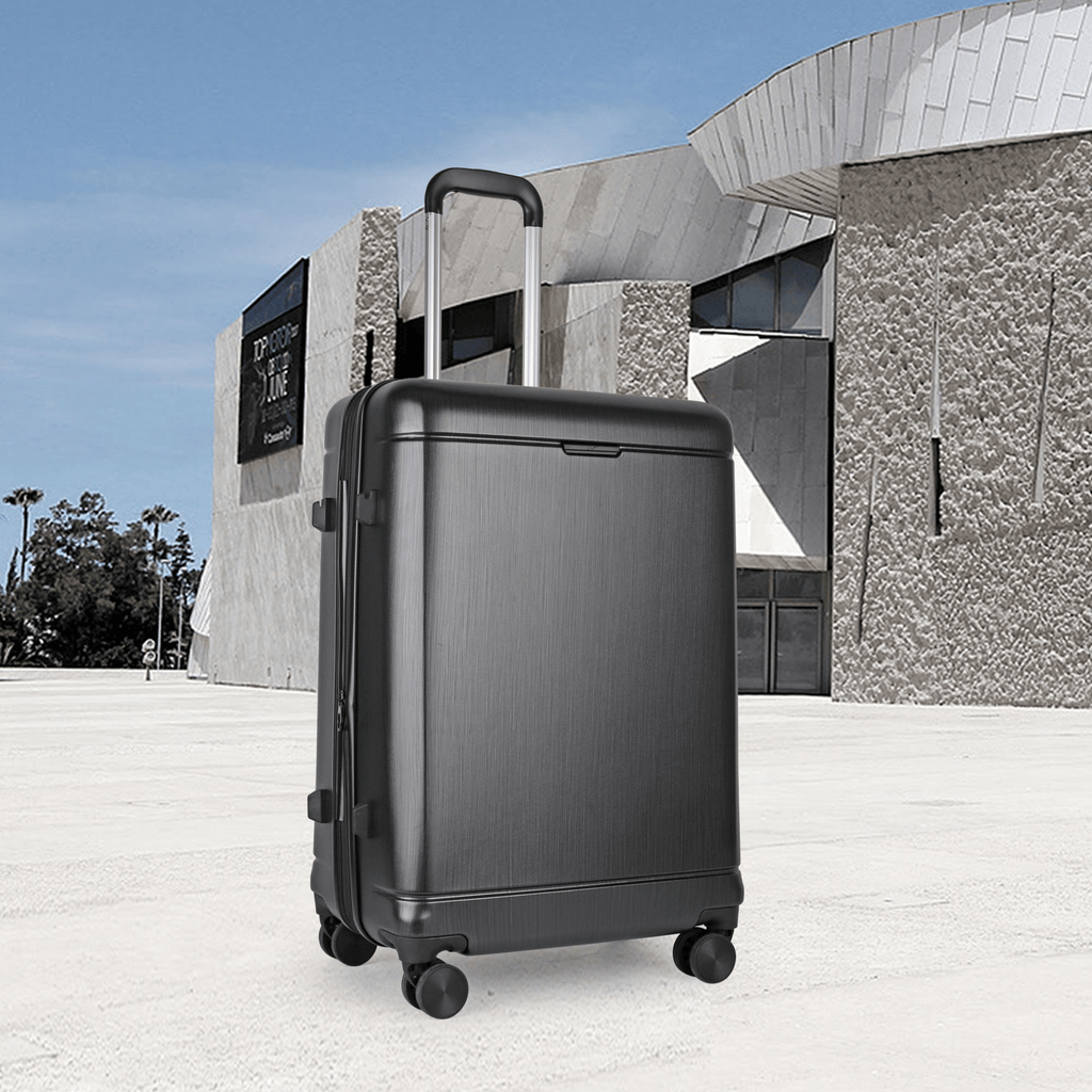 Matte Metallic Medium Suitcase (68cm) - 4 Wheel Hard Shell Suitcase