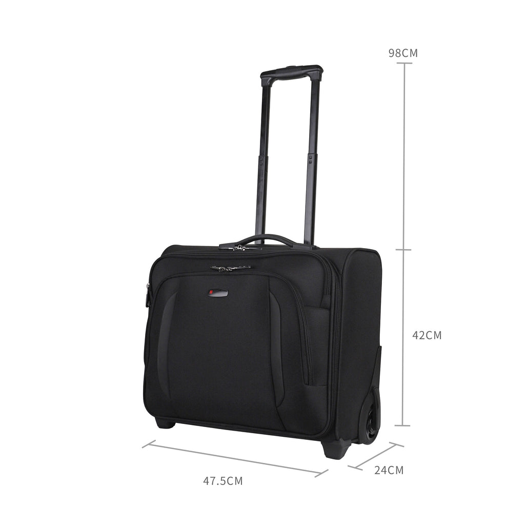 Black Business Suitcase For Travel And Work - JLY Luggage